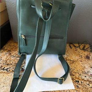 Coach | Bags | Coach Preowned Vintage Rare Bottle Green Rucksack ...